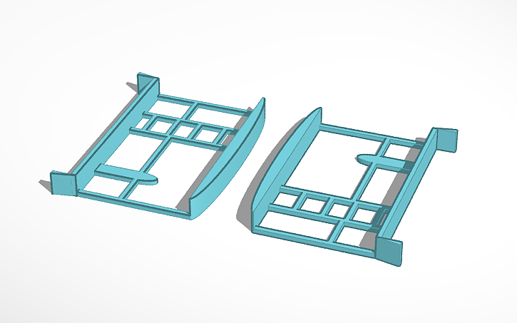 3D design Trackmaster caboose platforms - Tinkercad