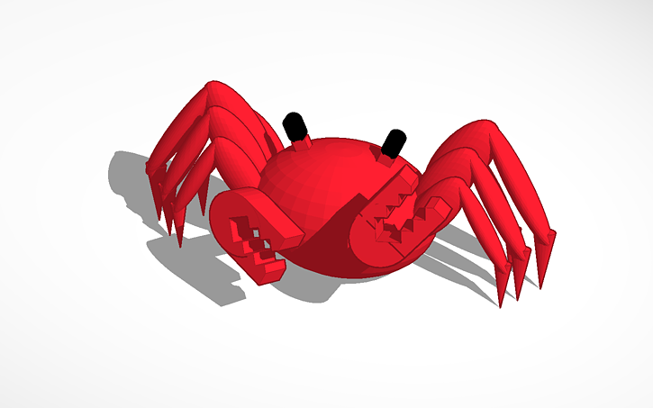 3D design Mr. Crab - Tinkercad