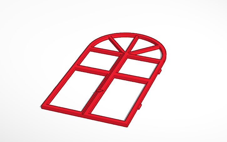 3D design windows for doll house - Tinkercad