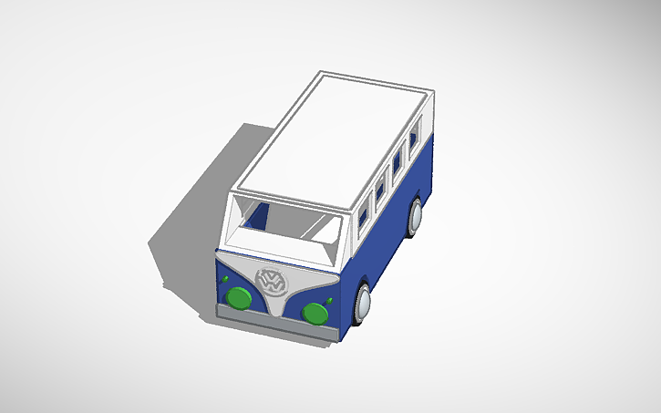 3D design VW Bus from profile pic - Tinkercad