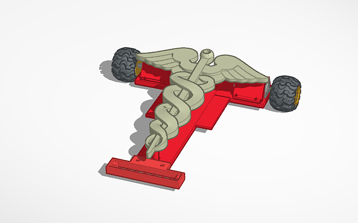 3D design LINE FOLLOWER - Tinkercad
