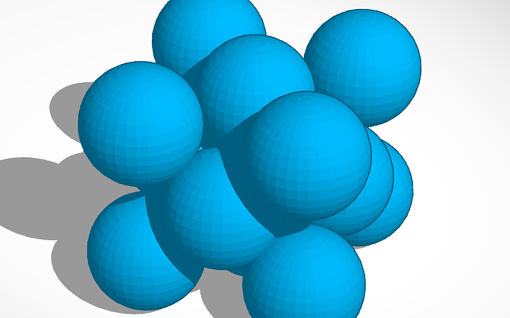 3d Design Face Centered Cubic Structure Tinkercad
