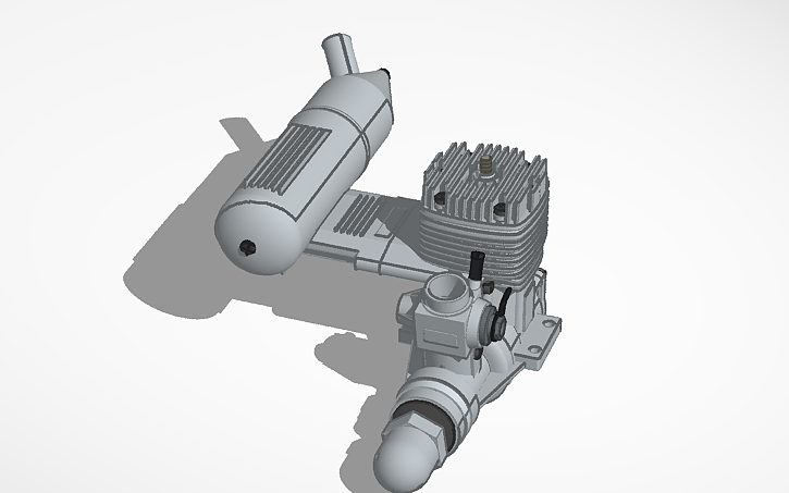 3D design 2 stroke engine - Tinkercad