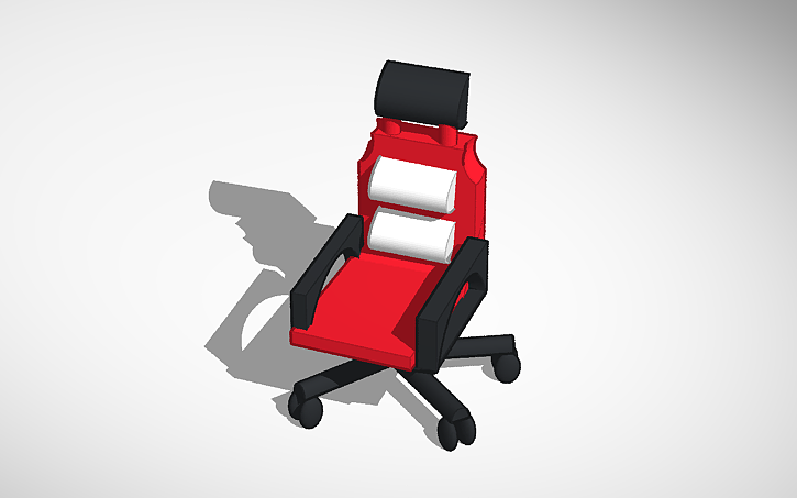 3D design Silla Gamer - Tinkercad