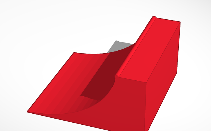 3D design Ramp For Tech Deck - Tinkercad