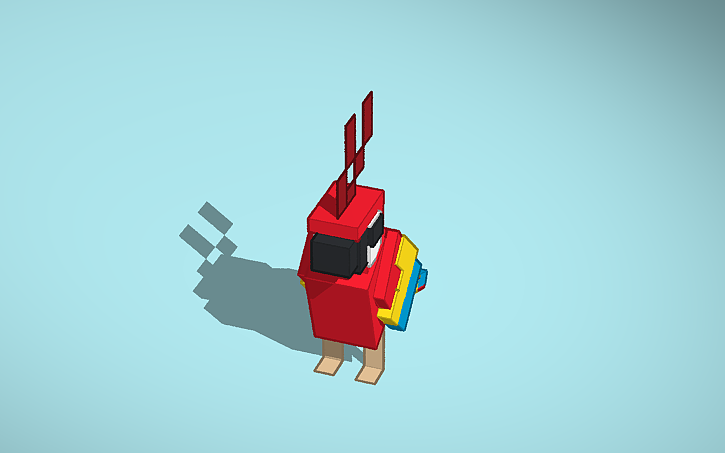 3D design Loro-Minecraft - Tinkercad