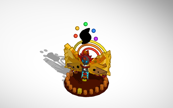 3D design Mega Volcarona - Tinkercad