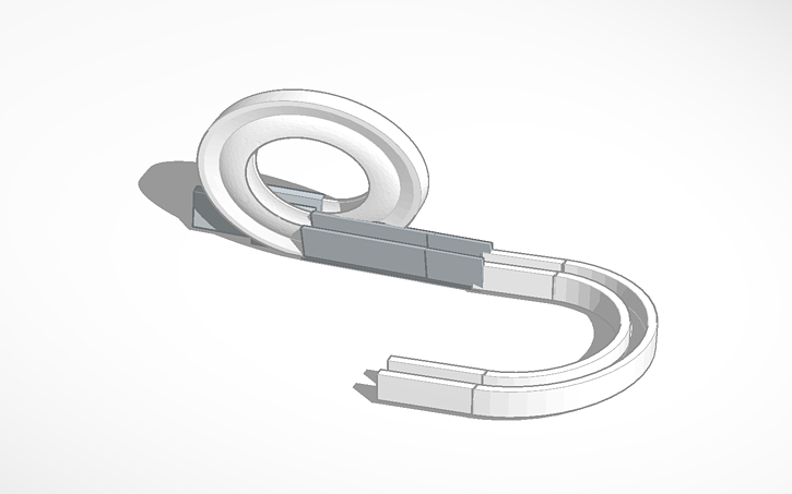 3D design Copy of Roller Coaster Loop - Tinkercad