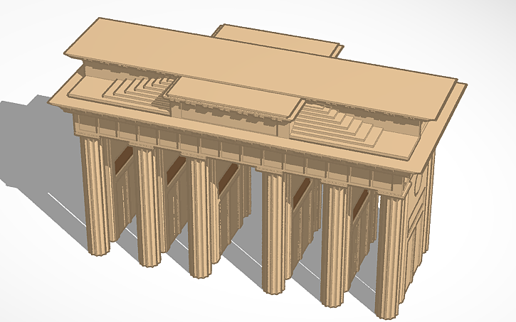 3D design german gate - Tinkercad