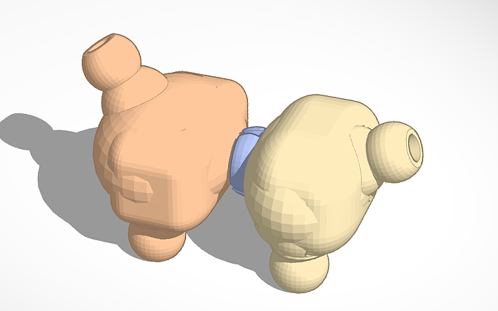 3D design jointed animal body - Tinkercad