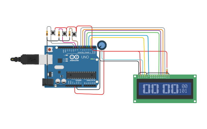 Circuit design Time and Date - Tinkercad