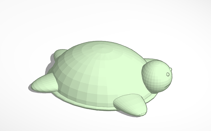 3D design turtle - Tinkercad