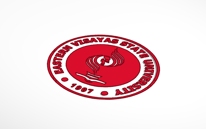 3D design EVSU LOGO - Tinkercad