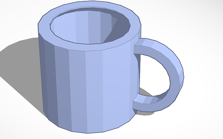 3D design cup, glass, mug - Tinkercad