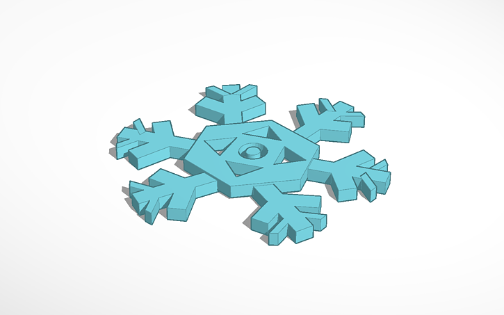 3D design Snowflake - Tinkercad