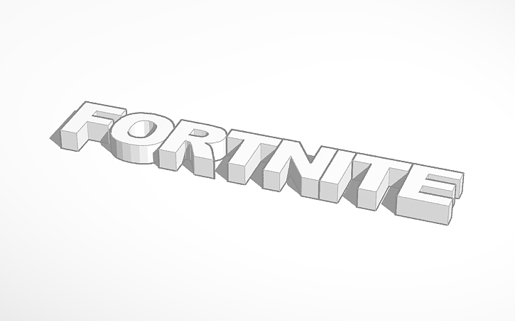 3D design FORTNITE - Tinkercad
