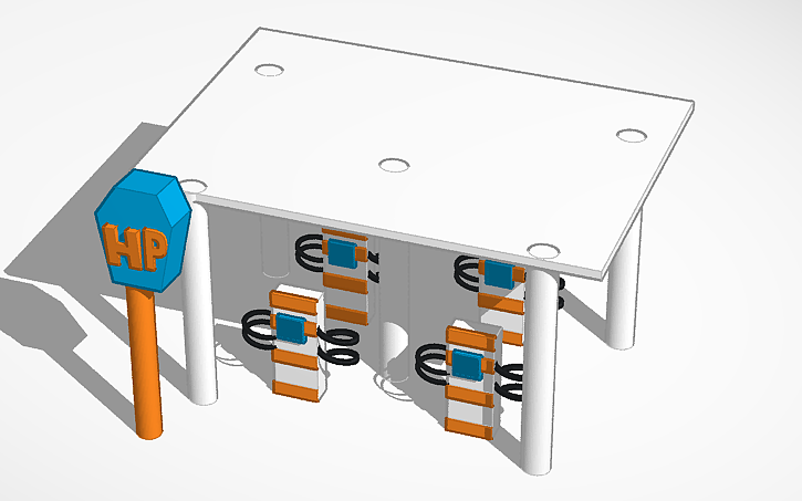 3D design petrol bank - Tinkercad
