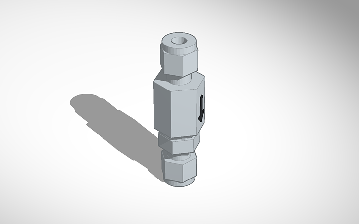 3D design Check Valve - Tinkercad