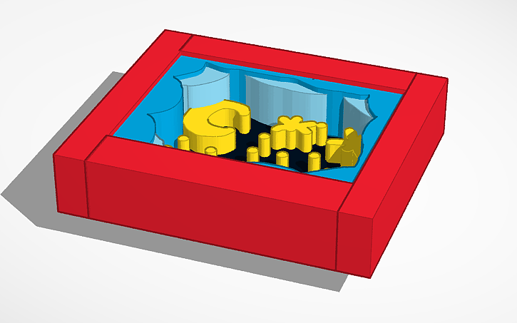 3D design picture frame - Tinkercad