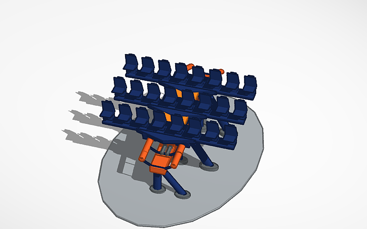 3D design B&M dive coaster - Tinkercad