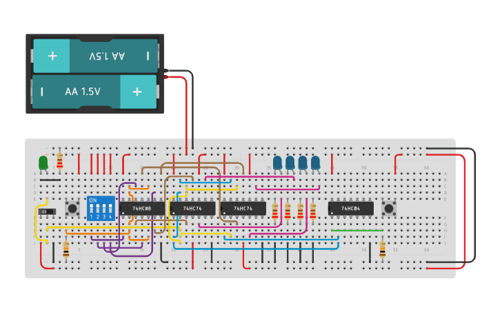 Circuit design RAM - Tinkercad