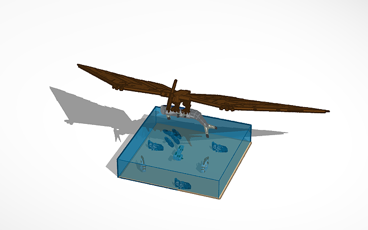 3D design pterodactyl model - Tinkercad