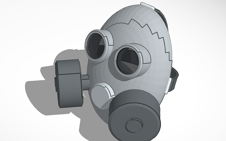 3D design GAS MASK - Tinkercad