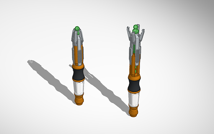 3D design 11th Doctor's Sonic Screwdriver - Tinkercad