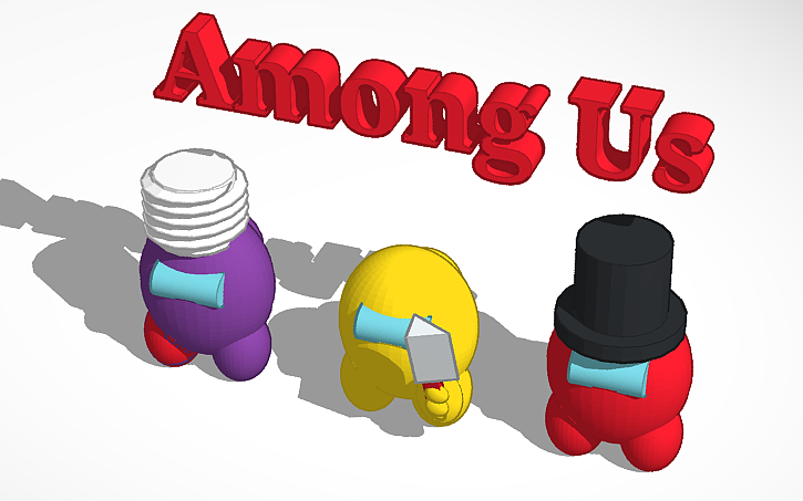 3D design Among Us - Tinkercad
