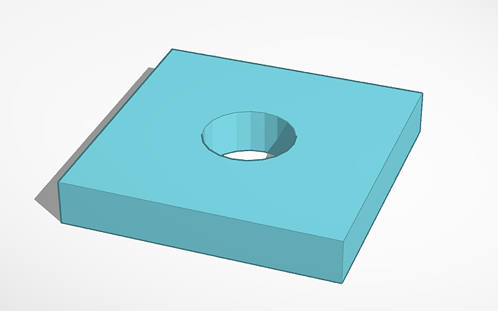 3D design plate - Tinkercad
