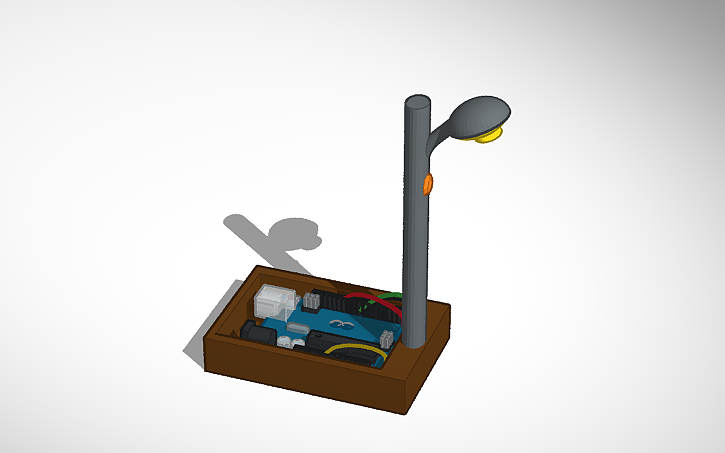 3D design Light with Sensor - Tinkercad