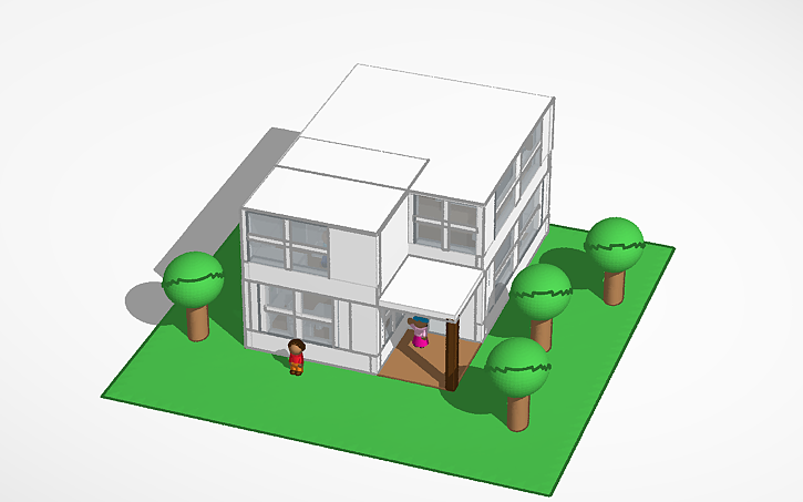 3D design Copy of House Challenge - Tinkercad