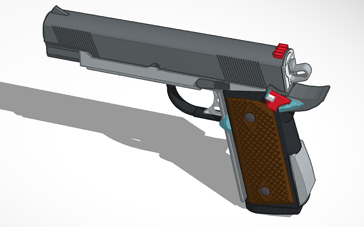 3D design pistolet - Tinkercad