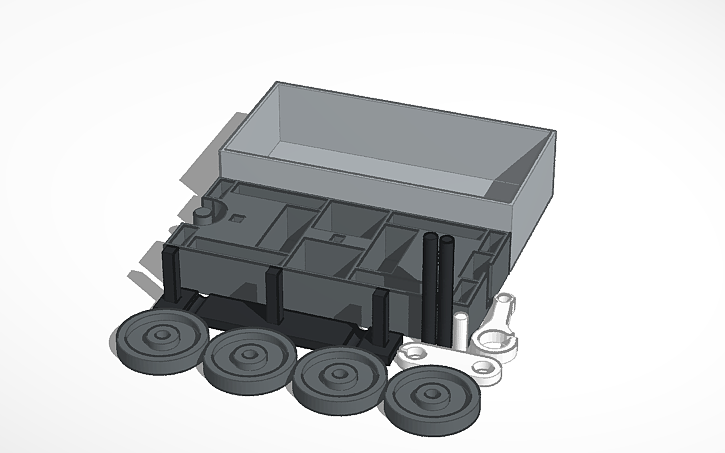 3D design TOMY/Trackmaster 7 Plank truck - Tinkercad