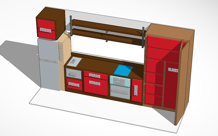 3D design Tiny Kitchen - Tinkercad