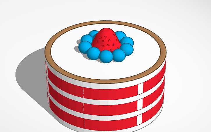 3D design A cake - Tinkercad