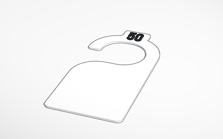 3D design Hanger baby clothes 62 - Tinkercad