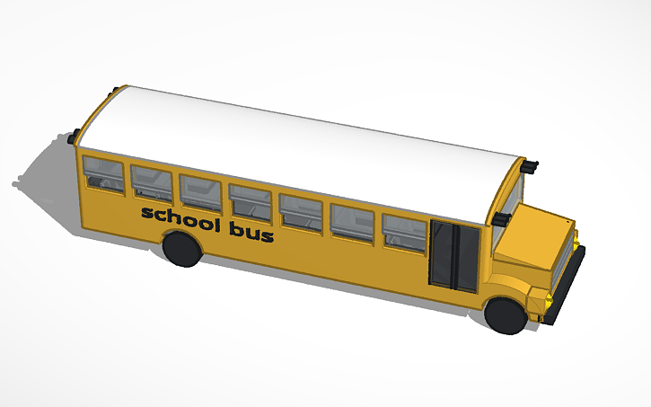 3D design school bus - Tinkercad