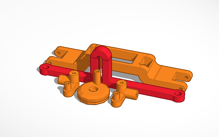 3D design RC Car CD Wheels Steering - Tinkercad