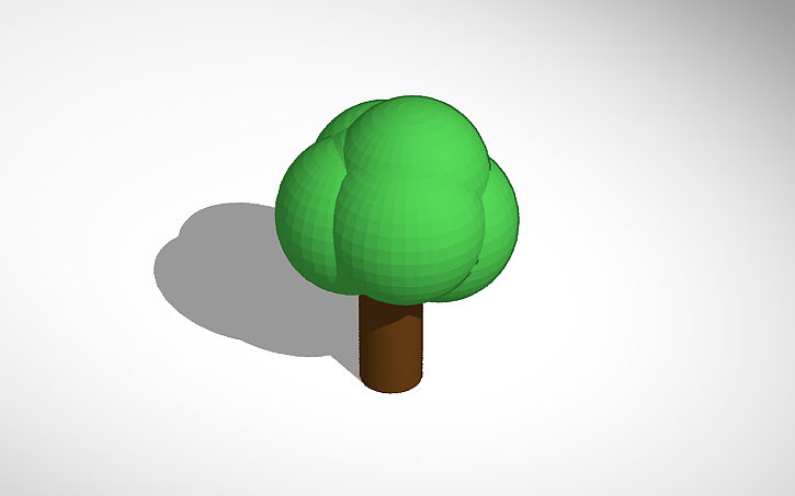3D design Simple Tree - Tinkercad