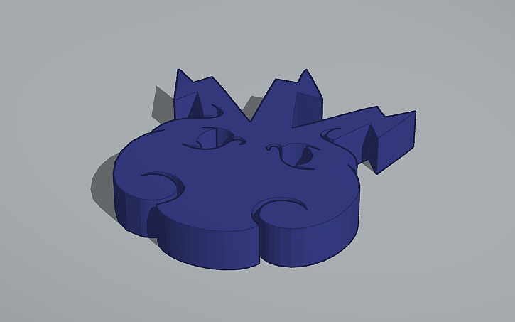 3D design Ninjago Jay Emblem - Tinkercad