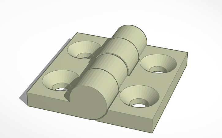 3D design Hinge - Tinkercad