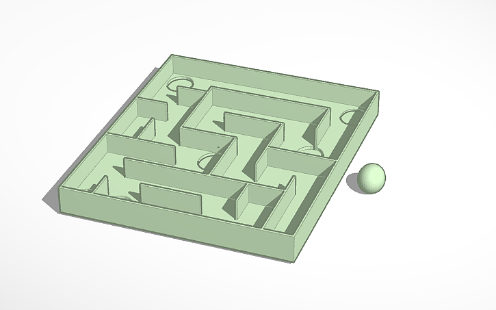 3D design marble maze - Tinkercad
