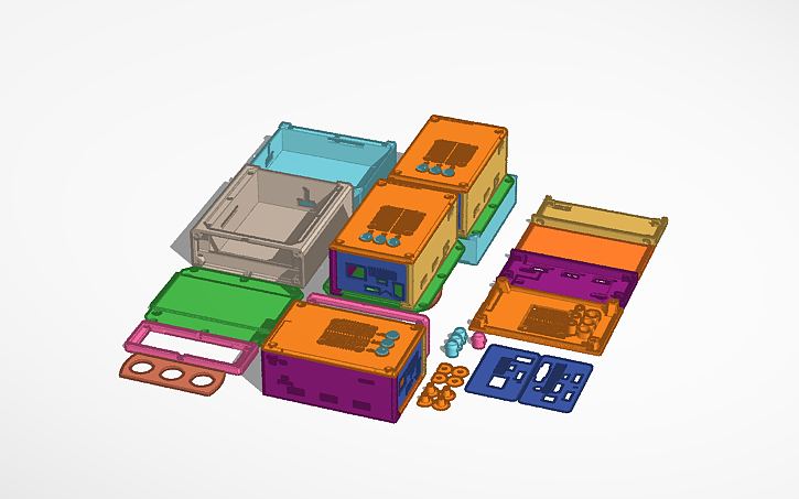3D design MiSTer FPGA Case - Tinkercad