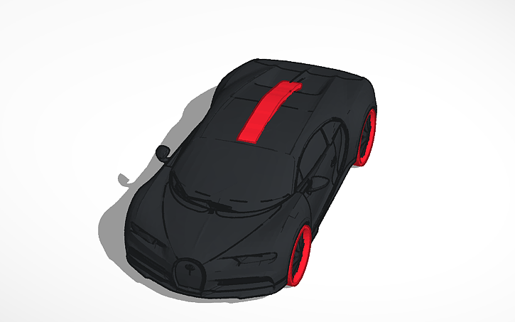 3D design Bugatti Chiron - Tinkercad