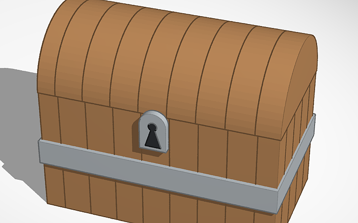 3D design Sim lab treasure chest - Tinkercad