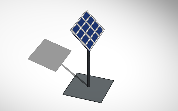 3D design Solar panel - Tinkercad