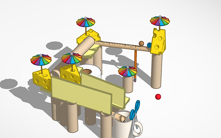 3D design Rube Goldberg Challenge - Tinkercad
