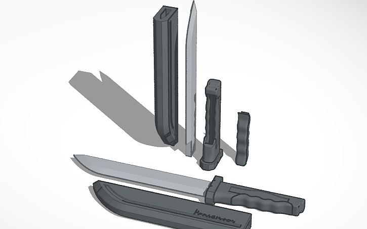 3D design Anime-Canon Hestia Knife (No Text Version) - Tinkercad