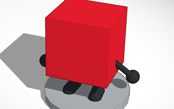 3D design Bfdi blocky model - Tinkercad